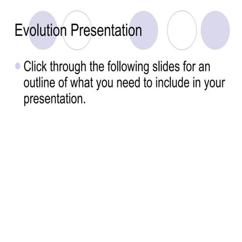 Evolution Presentation | PPT