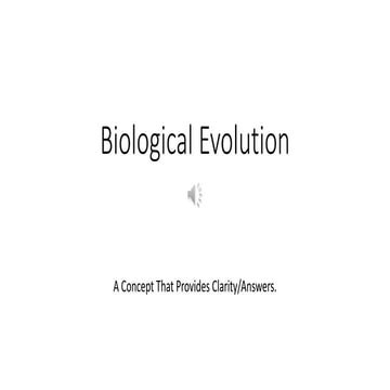 Evolution slideshow | PPTX