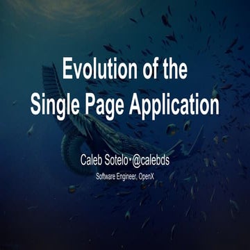Evolution of the Single Page Application | PDF