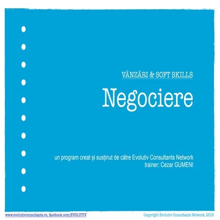 Tehnici de negociere pentru achizitori | PDF