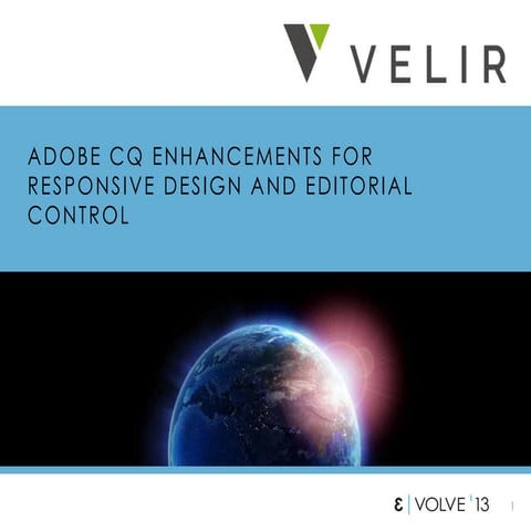 EVOLVE'13 | Enhance | Responsive Design | Chis Leggett | PPTX | Web ...