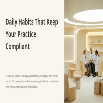 Daily Habits That Keep Your Practice Compliant | PPTX