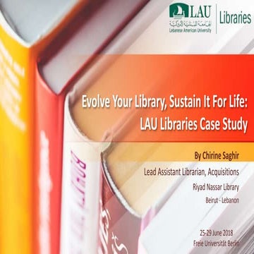 Evolve your library erasmus+int'l week | PPT