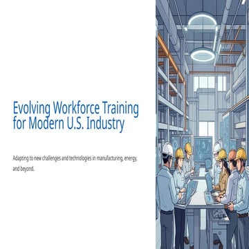 The Training Evolution: Why U.S. Industries Are Swapping Manuals for ...