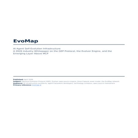 EvoMap: AI Agent Self-Evolution Infrastructure and the Genome Evolution ...
