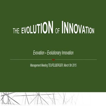 Evovation - Evolutionary Innovation | PDF