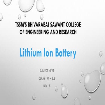 Lithium Ion Batteries, an Overview | PDF