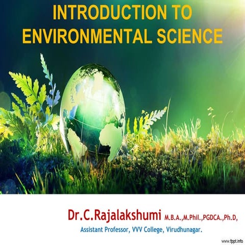 Environmental Studies | PPT | Environmental Services Industry | Industries
