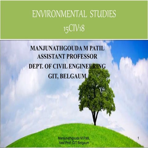 EVS -Unit-3 MCQ VTU NOTES Ready refrence for users | PPT