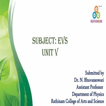 EVS-UNIT V -PPT (1).pptx wjjasjjoskkaksak | PPTX