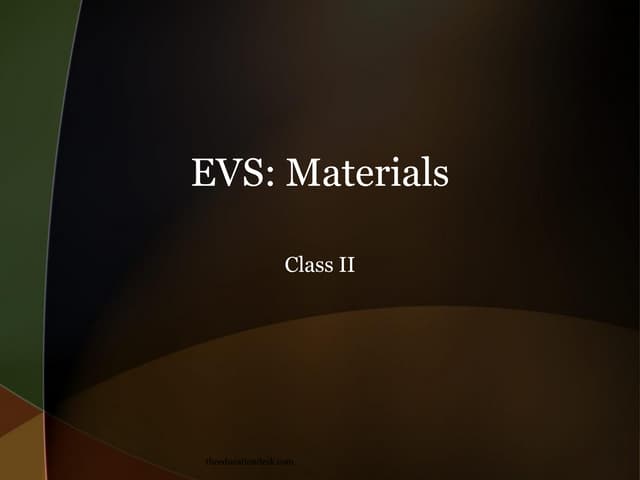 Environmental Science (EVS) : Plants Around Us (Class III) | PDF