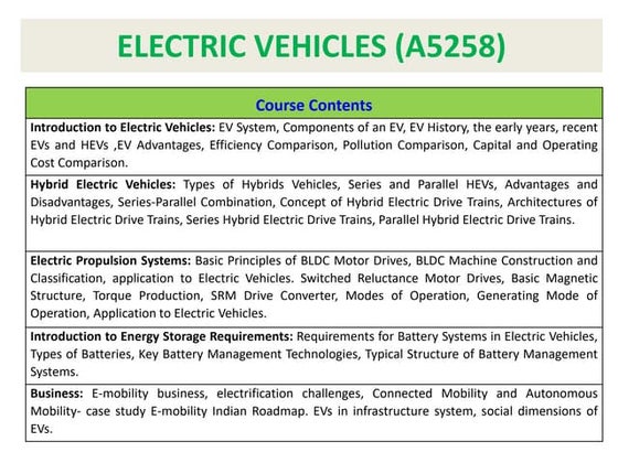 Architecture of EV and HEV | PPT