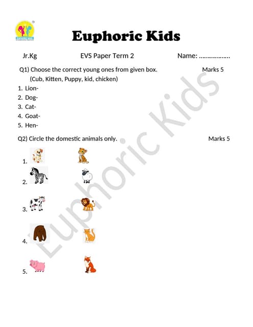 exam paper for preschool kids English paper final.docx