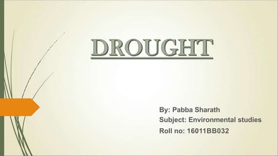 Drought | PPT
