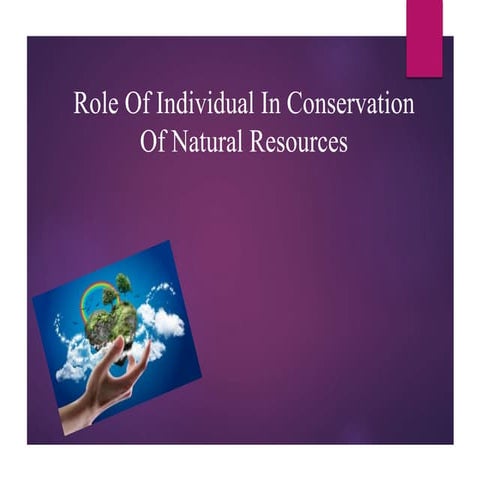 conservation of natural resources | PPT