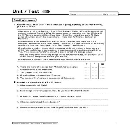 Unit 7 - Test 3 | DOC | Interior Decorating | Home & Garden