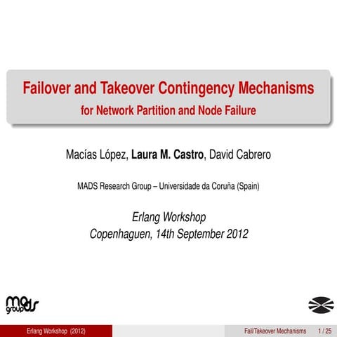 Failover and takeover contingency mechanisms for network partition and node failure | PPT