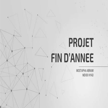 Flask project presentation (Ecole web avancee) | PPTX