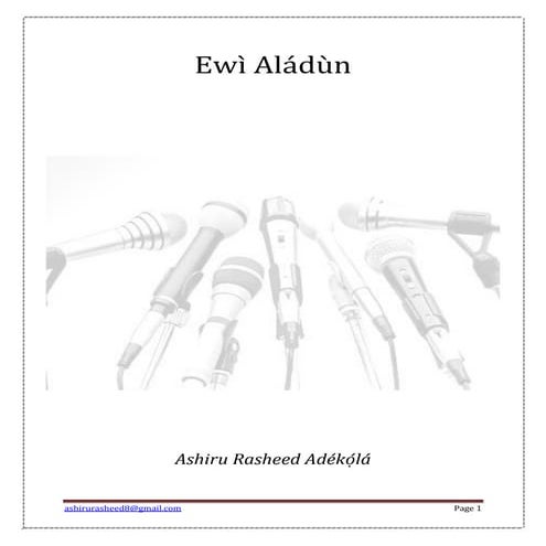 Ewì aládùn | PDF