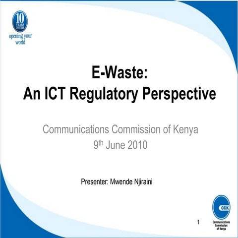 Electronic waste | PPT