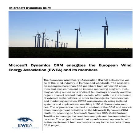 EWEA case story MS CRM EN | PDF