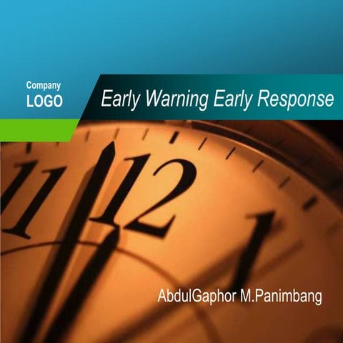 Early Warning, Early Response | PPTX