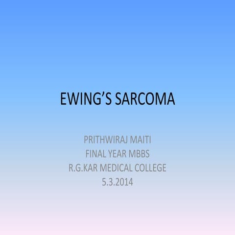 Ewing sarcoma | PPSX