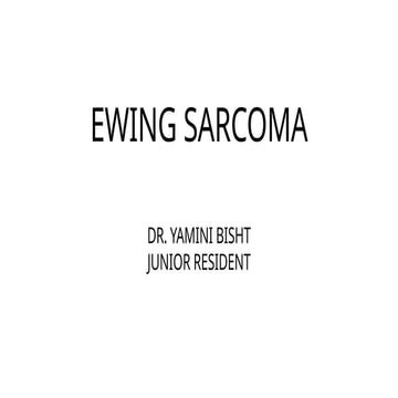 EWING SARCOMA.pptx RADIATION ONCOLOGY PPT | PPTX