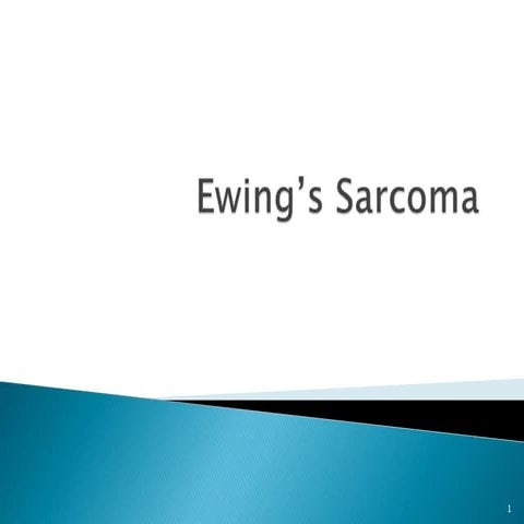 Ewing's sarcoma | PPTX