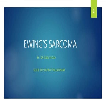 Ewing’s sarcoma | PPTX