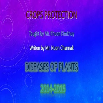 Crops protection | PPT
