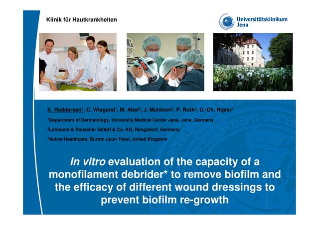 Ewma 2014 - Ep402 In Vitro Evaluation Of The Capacity Of A