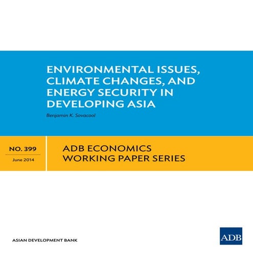 ENVIRONMENTAL ISSUES, CLIMATE CHANGES, AND ENERGY SECURITY IN ...