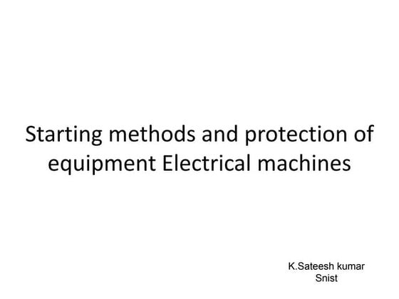Electrical HT/LT Motor protection | PPTX | Physics | Science