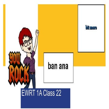 Ewrt 1 a class 38 portfolio | PPTX