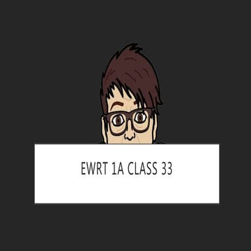 Ewrt 1 a class 30 | PPT