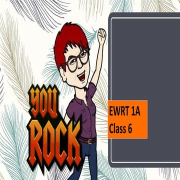 Ewrt 1 a plus class 6 | PPTX