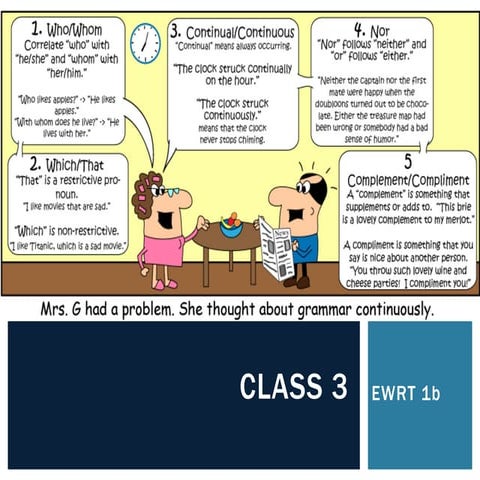 Ewrt 1 b class 3 in class essay | PPT