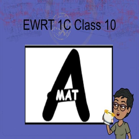 Ewrt 1 c class 10 | PPTX