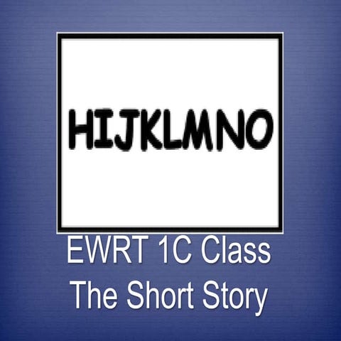 Ewrt 1 c class 23 post qhq | PPTX