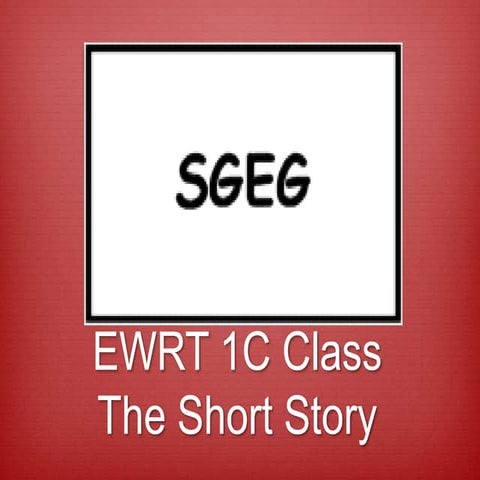 Ewrt 1 c class 24 post qhq | PPTX