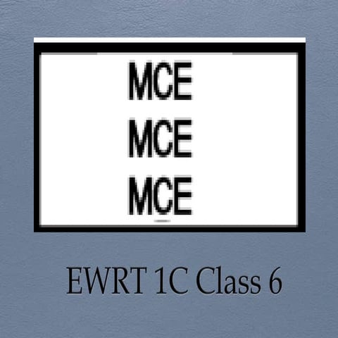Ewrt 1 c class 7 post qhq | PPTX