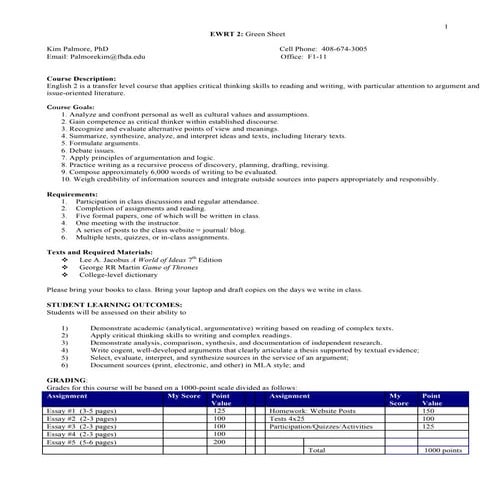 How to Use the English 202 Grade Prediction SpreadsheetHow to Use .docx