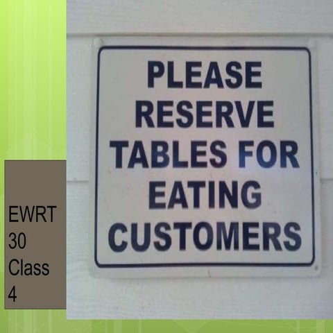 Ewrt 30 class 4 | PPT