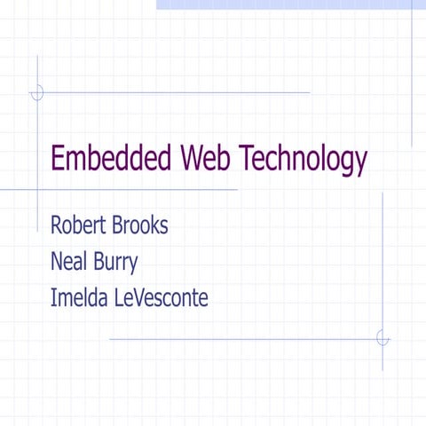 Embedded Web Technology - Seminar Topic Report.ppt