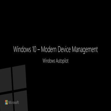 End to End Guide Windows AutoPilot Process via Intune | PPTX