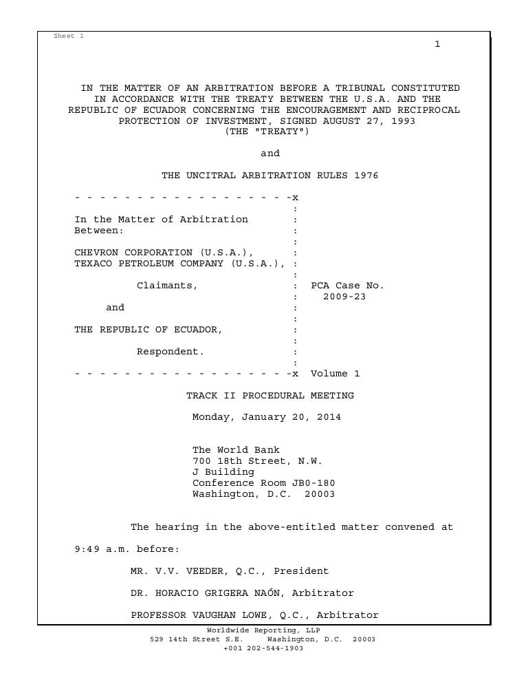 Ex. 98 0120 chevron day 1 final transcript condensed