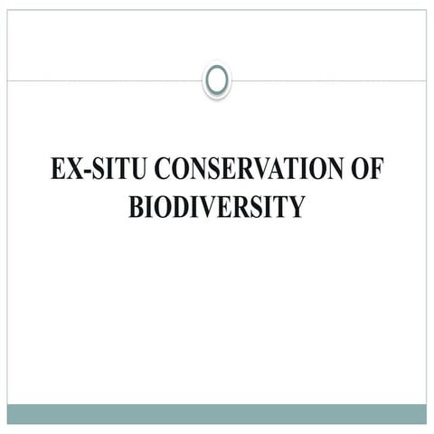 EX-SITU CONSERVATION OF BIODIVERSITY.pptx
