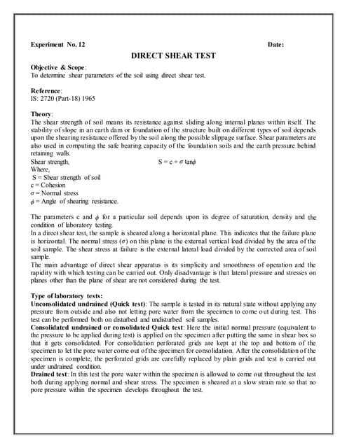 Ex 3 specific gravity by pycnometer | DOCX | Geology | Science