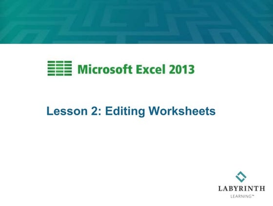 AutoCorrect - Excel 2013 Tutorial | PPT